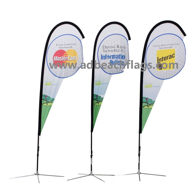 Stand Out with Customized Beach Flags - Leaf Flags, Magnum Flags ...